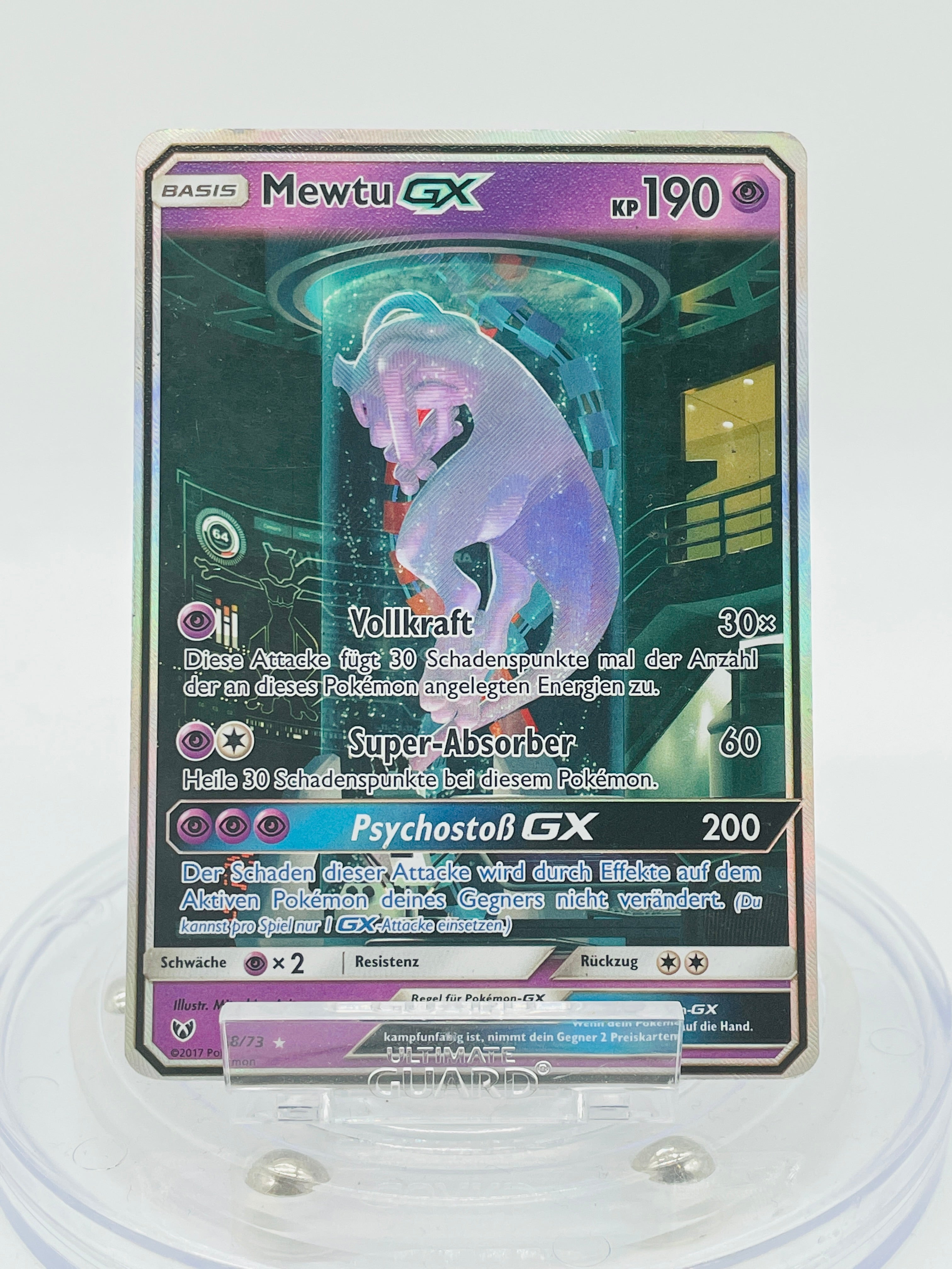 Pokémon Mewtu/Mewtwo GX Labor/Lab 78/73 - Schimmernde Legenden [Deutsc ...